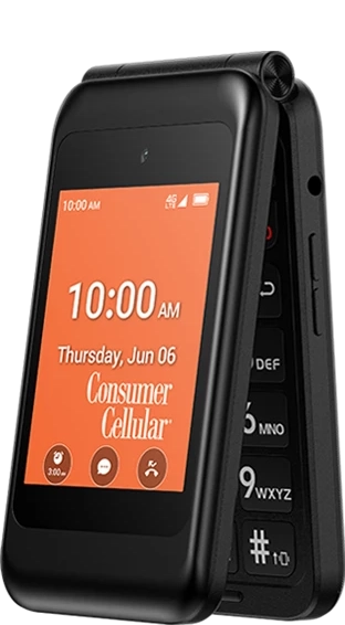 Consumer Cellular Iris Easy Flip – Nakedcellphone